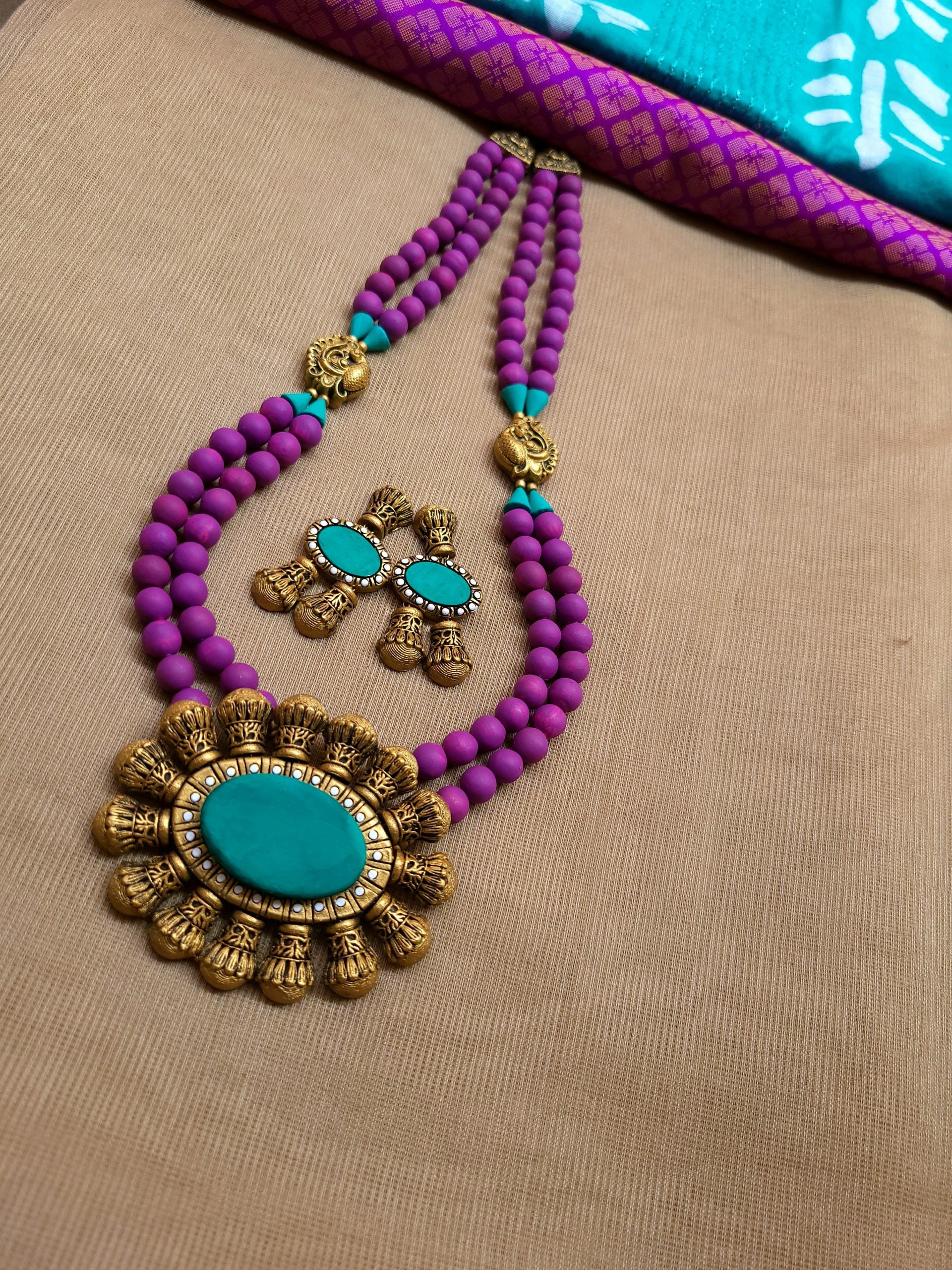 Purple Punch Signature Terracotta Jewellery – Diva Creations Terracotta ...