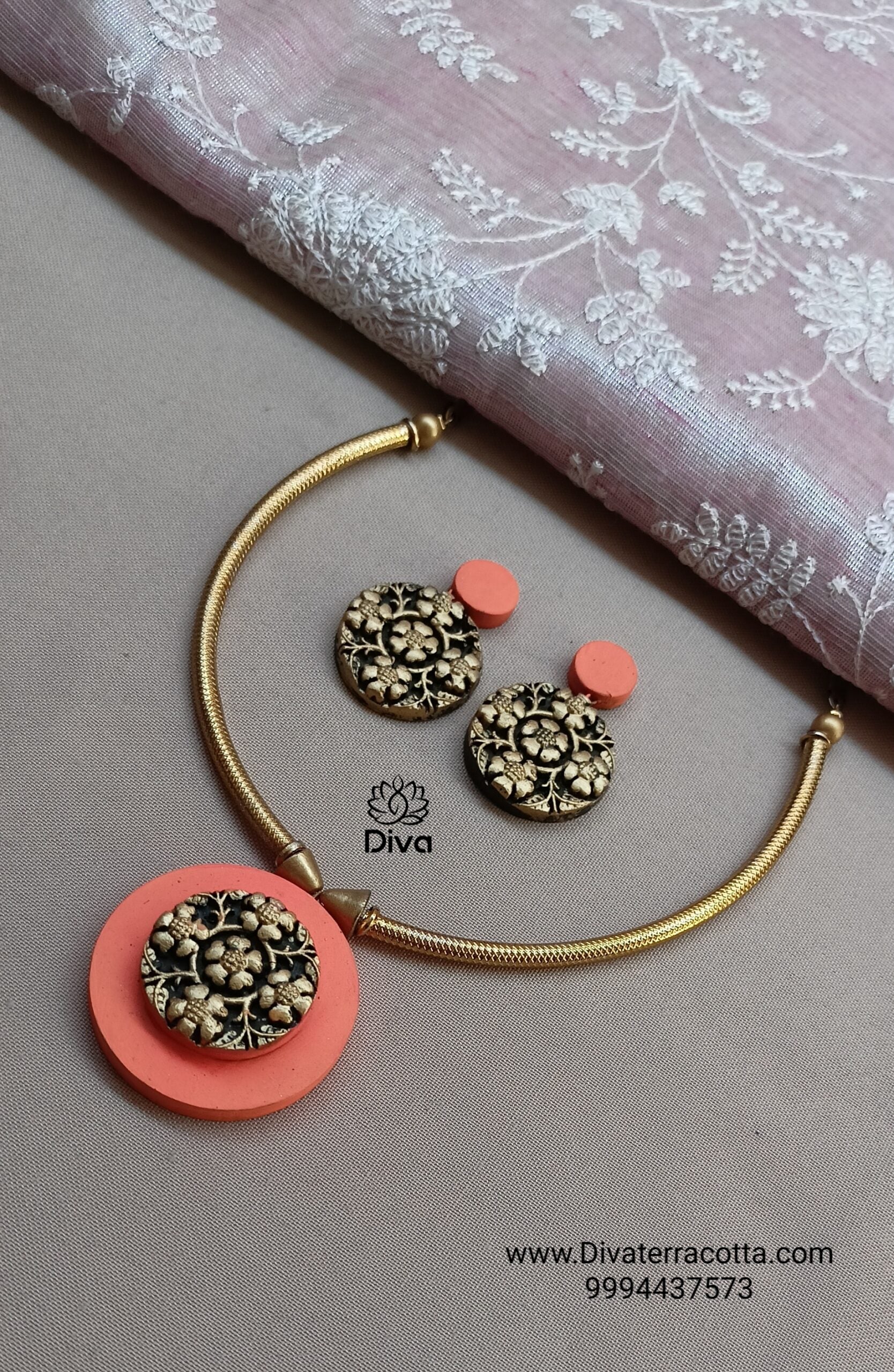 Chic Vogue Orange Terracotta Jewellery – Diva Creations Terracotta ...